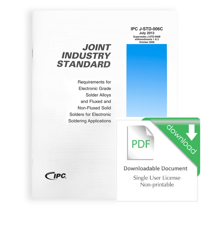 J-STD-006C Requirements for Electronic Grade Solder Alloys and Fluxed