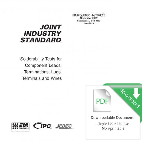EIA/IPC/JEDEC J-STD-002 Revision E - Standard Only: Solderability Test